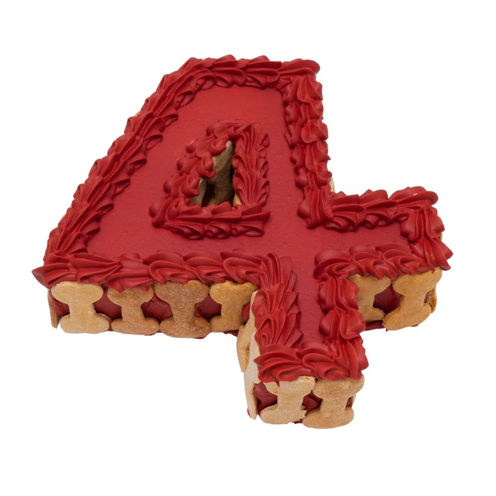 Number-Shaped Dog Cakes in Hyderabad | Custom Numeric Pet Birthday Cak ...